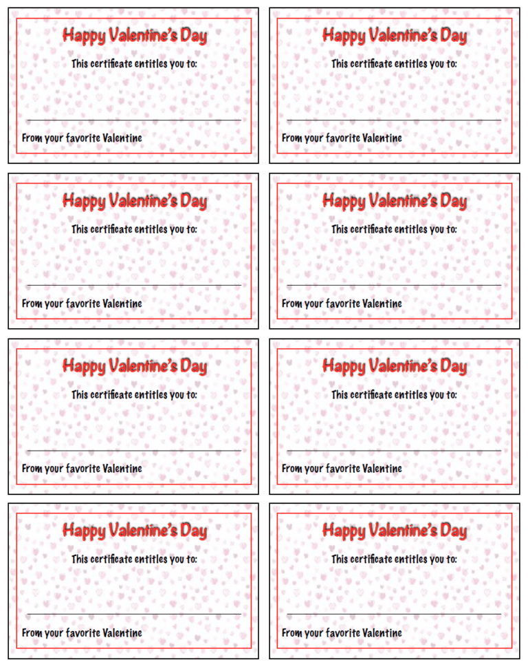 Free Valentine's Day Printables