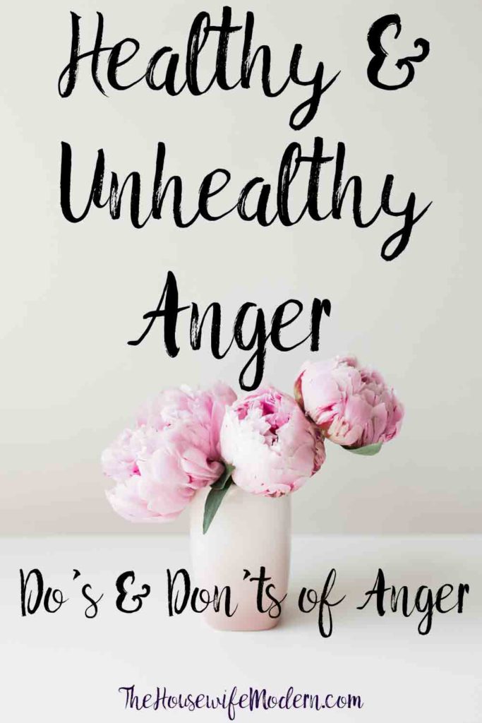 Healthy Anger and Unhealthy Anger in Relationships