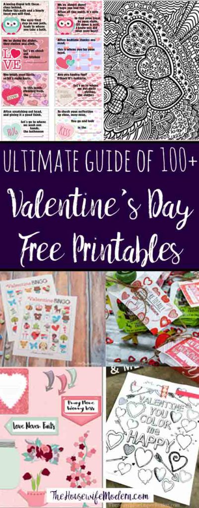 Ultimate List of Valentine's Day Free Printables