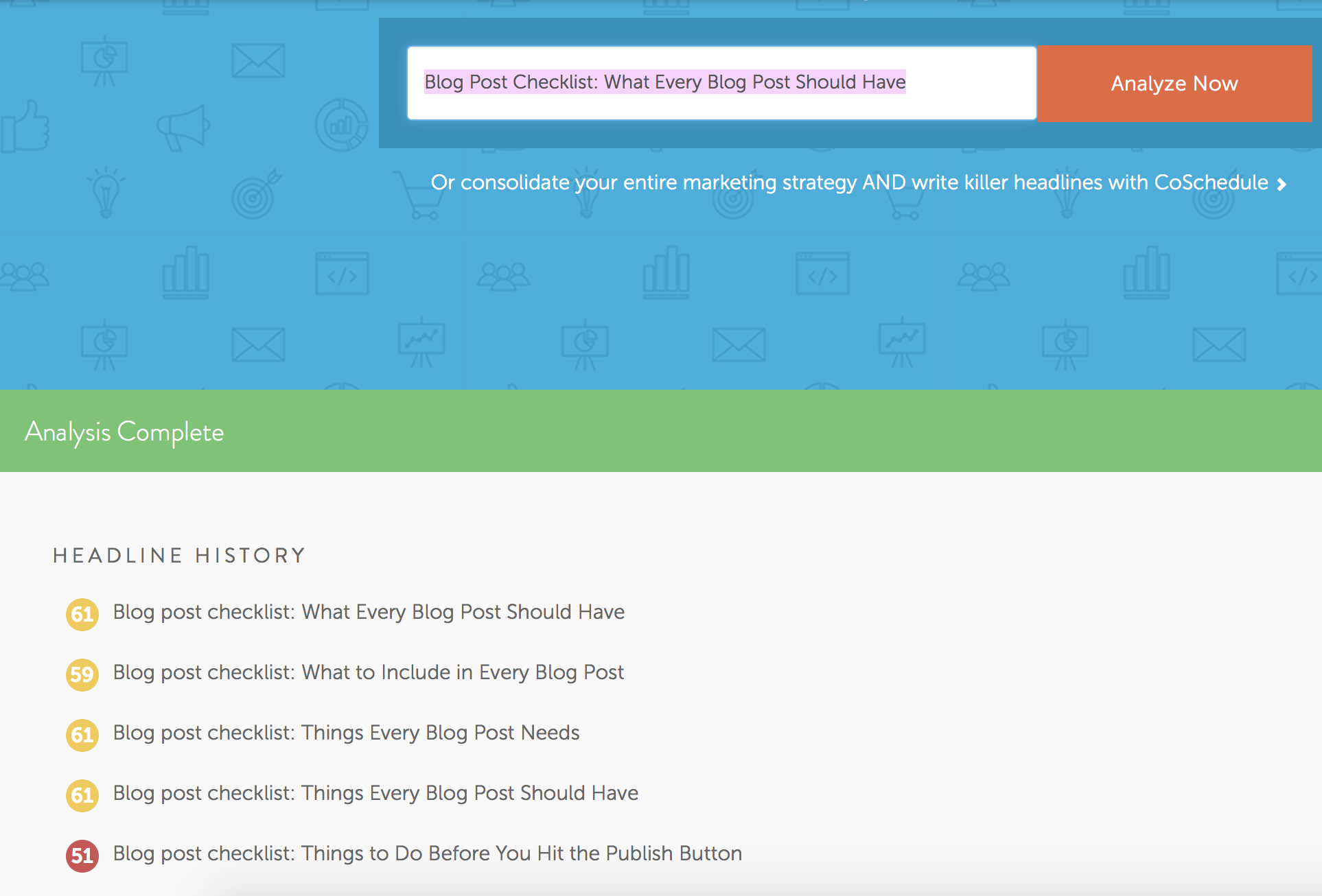 Coschedule Headline Analyzer ~ The Housewife Modern 6d0