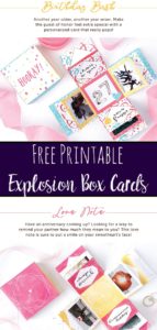 Free Printable Explosion Box Card: Amazingly Unique Card