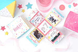 Free Printable Explosion Box Card: Amazingly Unique Card