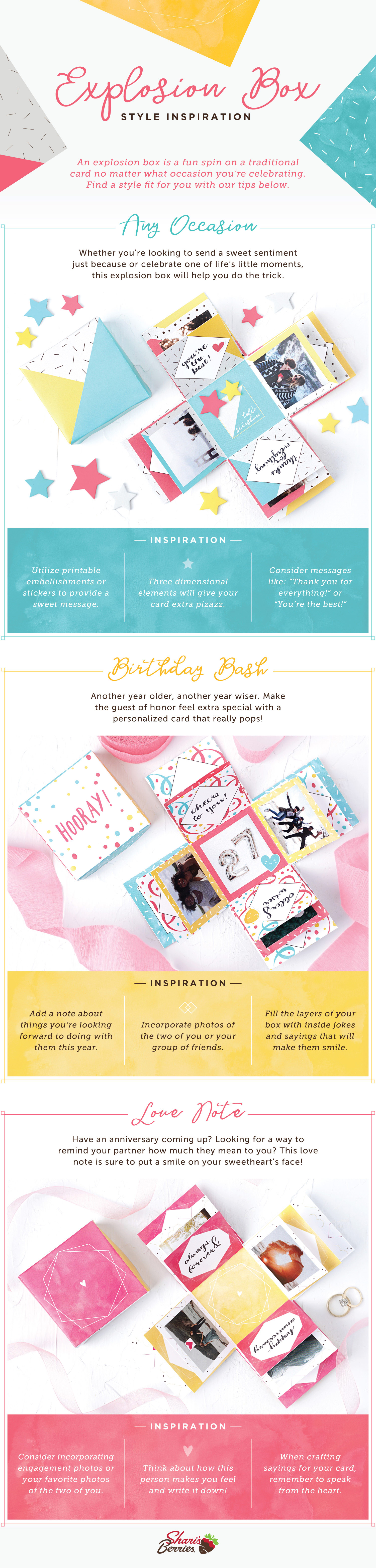 Free Printable Explosion Box Card: Amazingly Unique Card