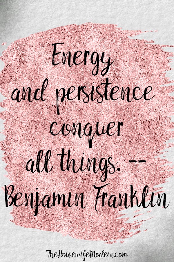 How to Be Persistent: The Secret of Success