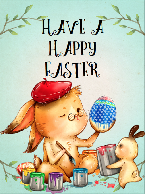 Free Printable Easter Cards: 4 Adorable Designs