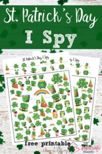 Free Printable St. Patrick's Day I Spy