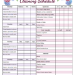 Free Printable Cleaning Schedule: Weekly and Deep-Cleaning